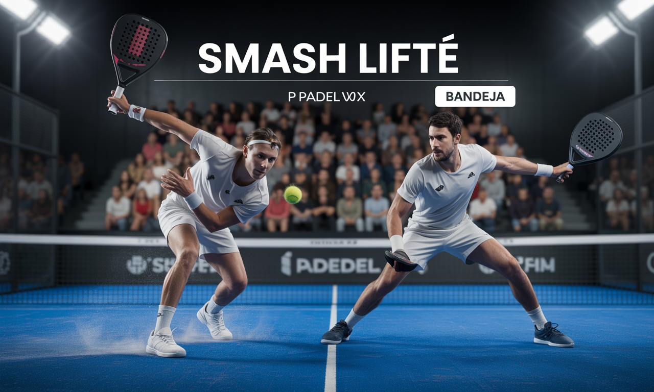 Smash lifté padel : définition et différence avec la bandeja