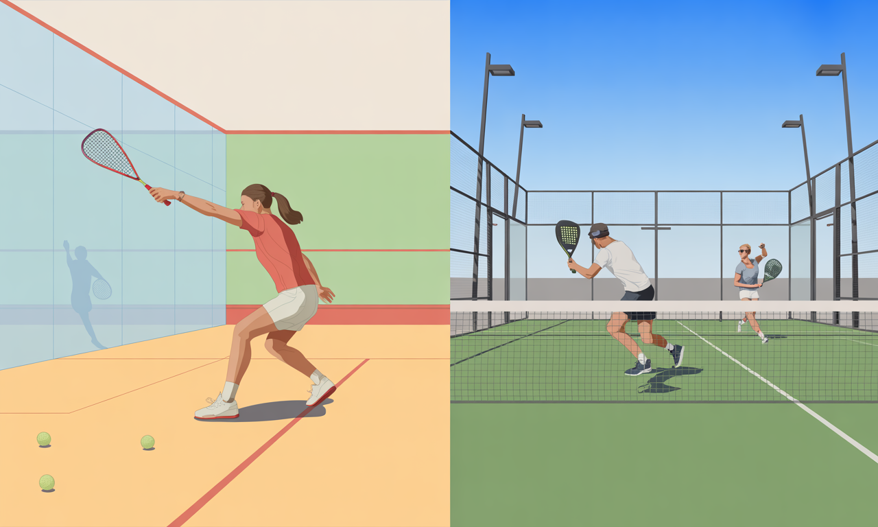 Quelle est la différence entre le squash et le paddle