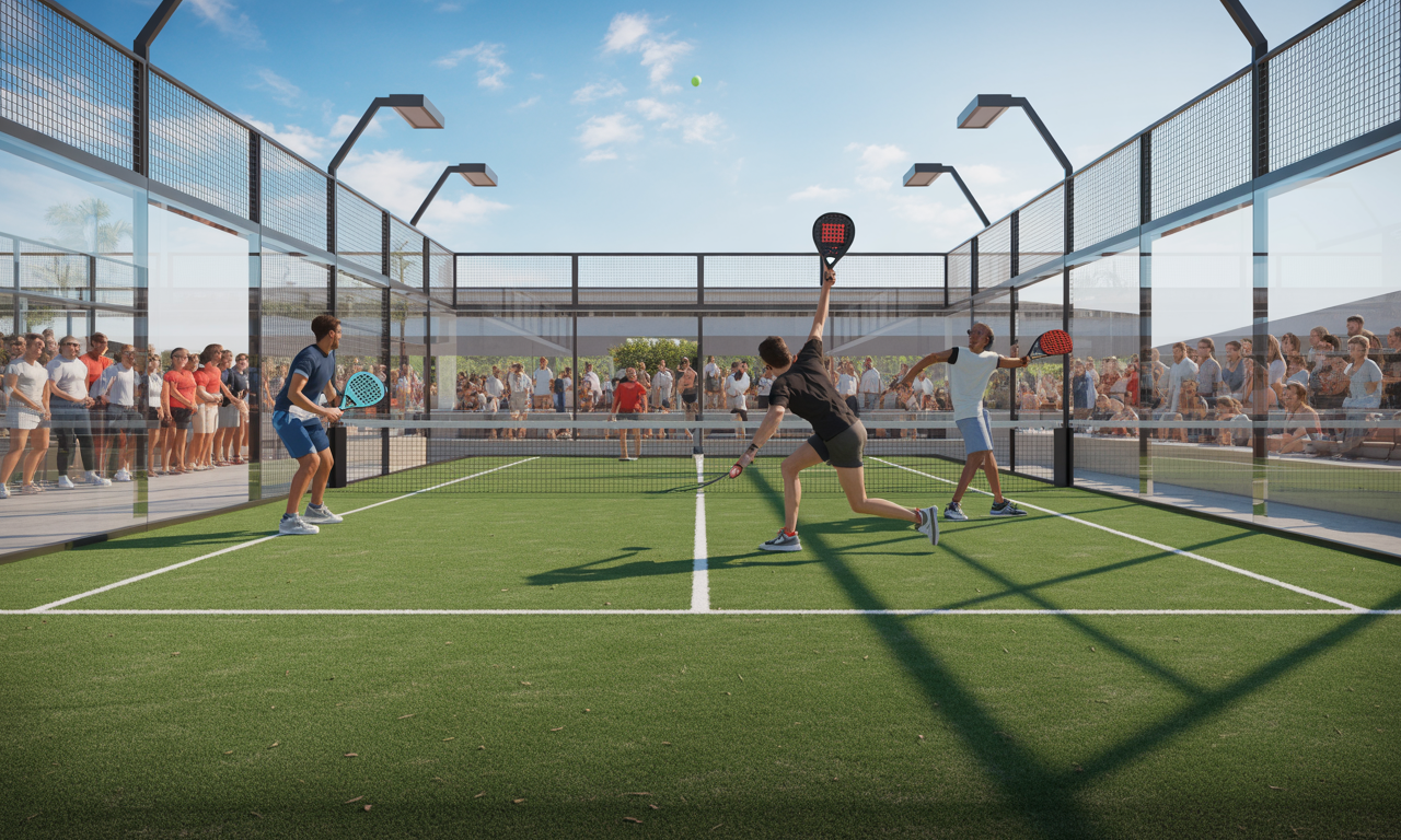 Par 4 padel : explication d’un smash de pro